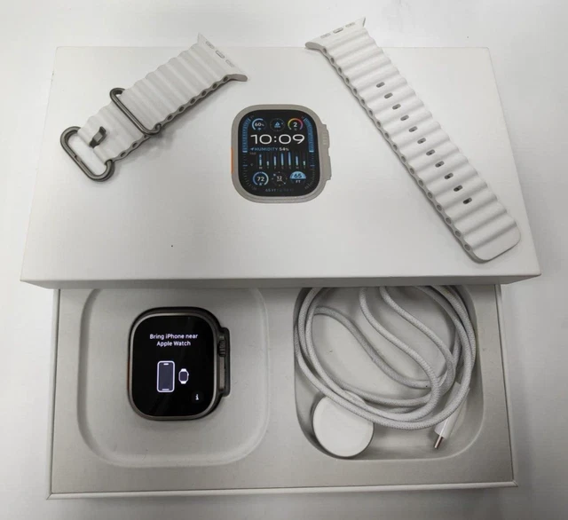 APPLE WATCH ULTRA 2 celle custodia in titanio 49 mm cinturino oceano ...