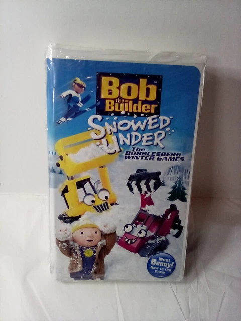 2004 BOB THE Builder Snowed Under VHS Like New Rip in top bottom of ...