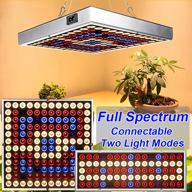 LED FULL SPECTRUM Panel Plant Light Connectable Switch Control Two ...