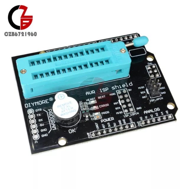 AVR ISP SHIELD Burning Bootloader Programmer Fit Arduino Nano UNO R3 ...