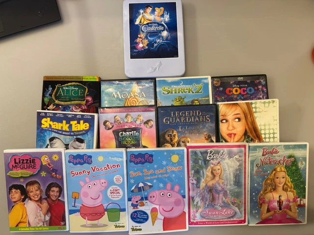 LOT OF 14 DVD movies. Various . Disney Pixar Cinderella Peppa Pig ...