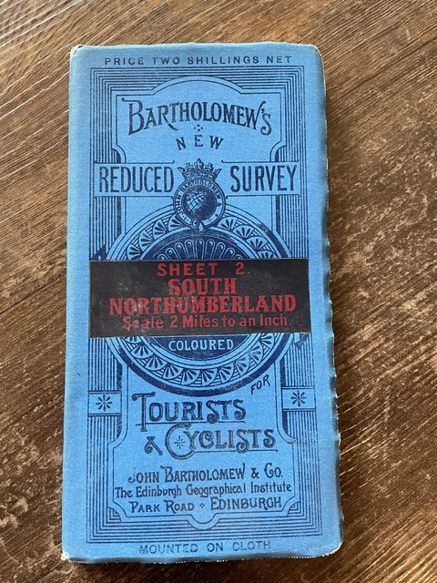 JOHN BARTHOLOMEW MAP On Cloth Sheet 2 South Northumberland £0.99 ...