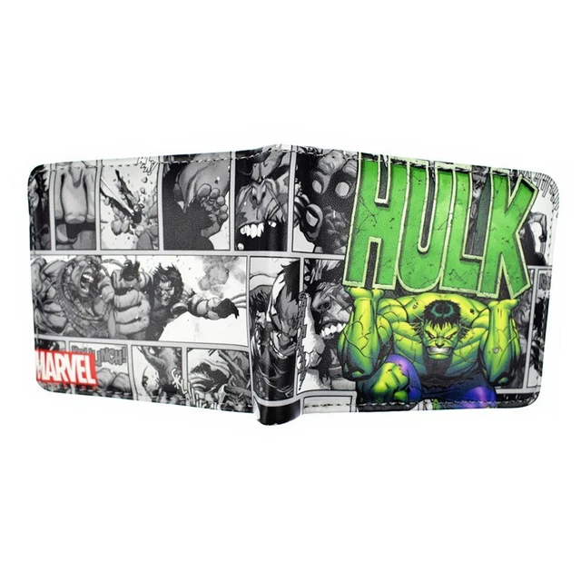 MARVEL COMIC STRIP The Incredible Hulk Avengers Bifold Wallet Stocking ...