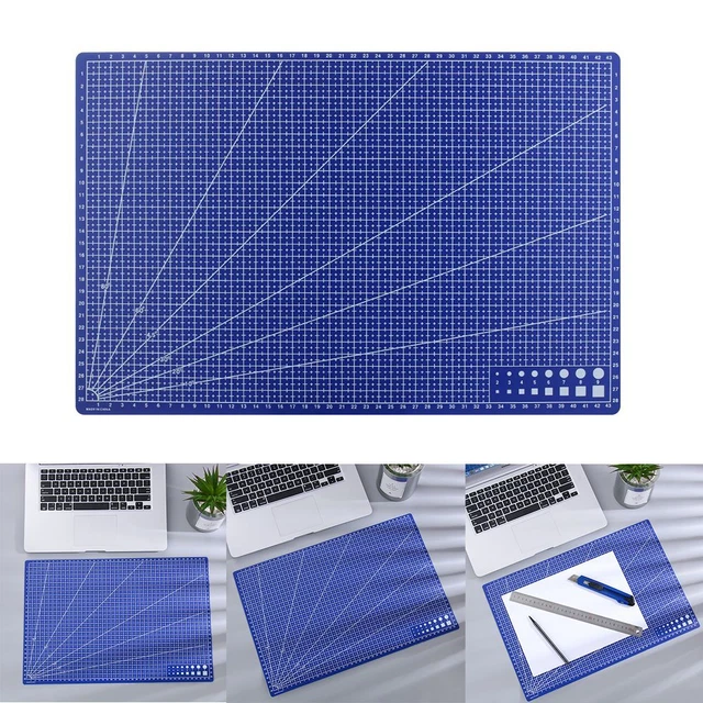 CRAFT CARD A3 Grid Lines Cutting Mat Paper Board Sewing Tool Cutting ...