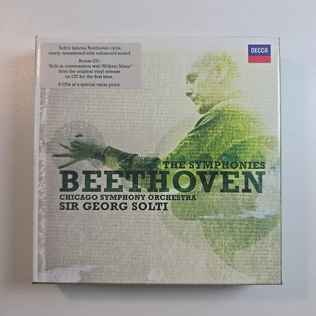 BEETHOVEN: THE SYMPHONIES. CSO. Sir Georg Solti (Decca, 1991) 6CD $75. ...