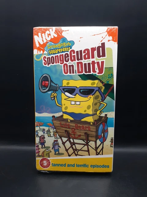 SPONGEBOB SQUAREPANTS SPONGEGUARD On Duty VHS Tape 2004 New Sealed Free ...