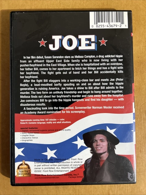 JOE (DVD 1970) Peter Boyle & Susan Sarandon $15.00 - PicClick CA