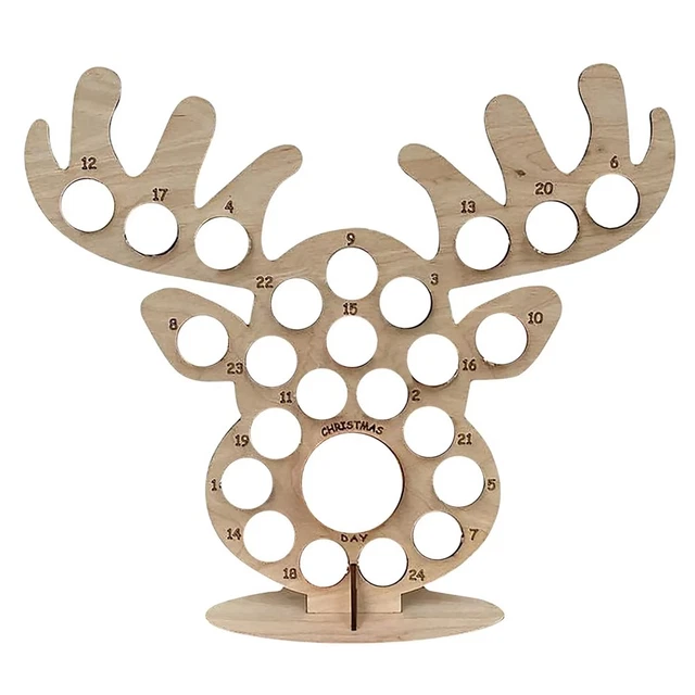 WOODEN CHRISTMAS COUNTDOWN Calendar Christmas Tree Countdown ...