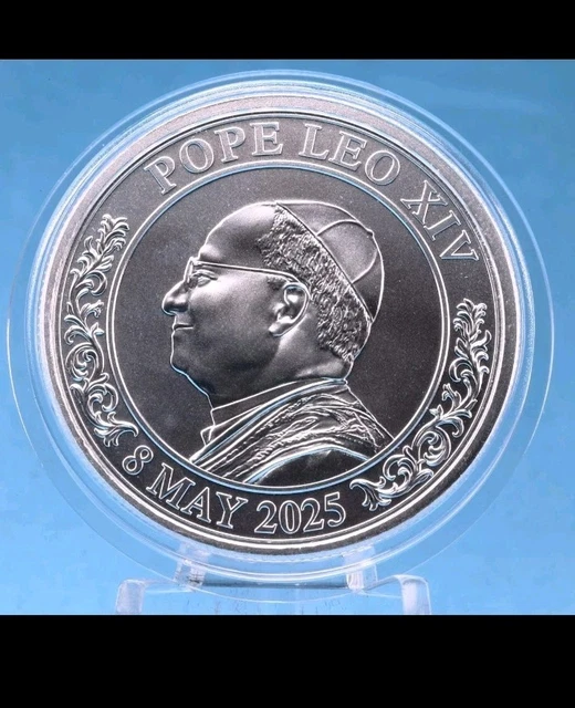 SILBERMEDAILLE PAPST LEO XIV. Habemus Papam Pope LEO XIV. 1 Oz Silber 999 ST/BU EUR 53,53 ...