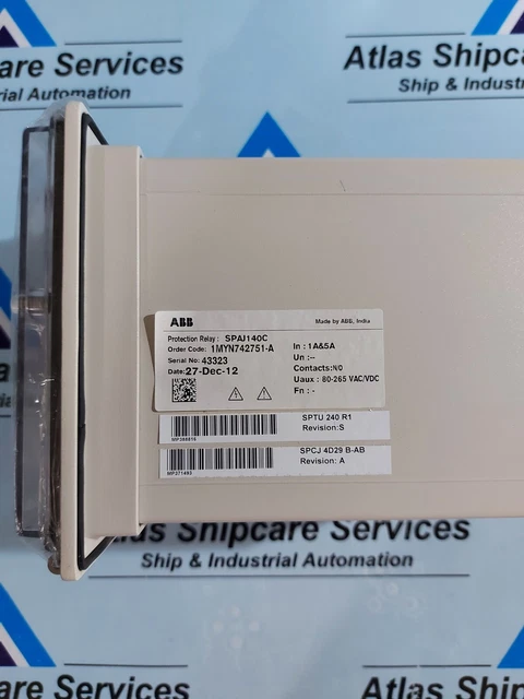 ABB SPAJ 140 C Overcurrent And Earth-Fault Relay £758.98 - PicClick UK