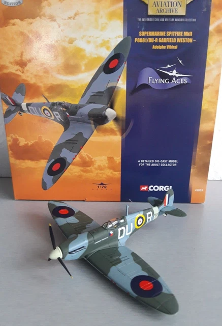 CORGI AVIATION: SPITFIRE Mk2 RAF 312 Czech Sqn 1941 in 1/72 scale. New ...