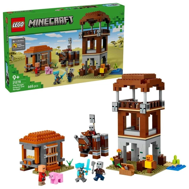 LEGO MINECRAFT THE Pillager Outpost and Ravager 21278 £80.45 - PicClick UK