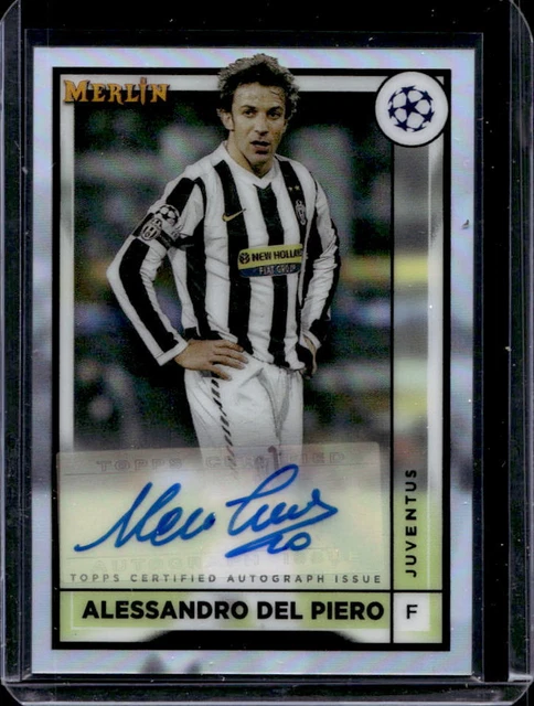 2022-23 TOPPS MERLINO Cromo UEFA Alessandro Del Piero Autografo #AC-ADP ...