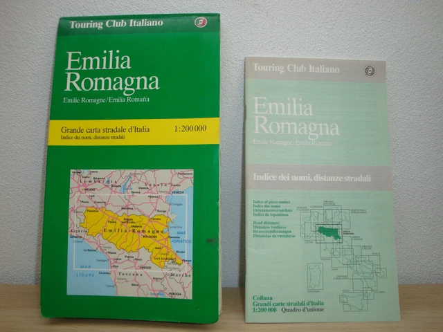 CARTINA GEOGRAFICA EMILIA Romagna - Touring Club Italiano Scala 1: ...