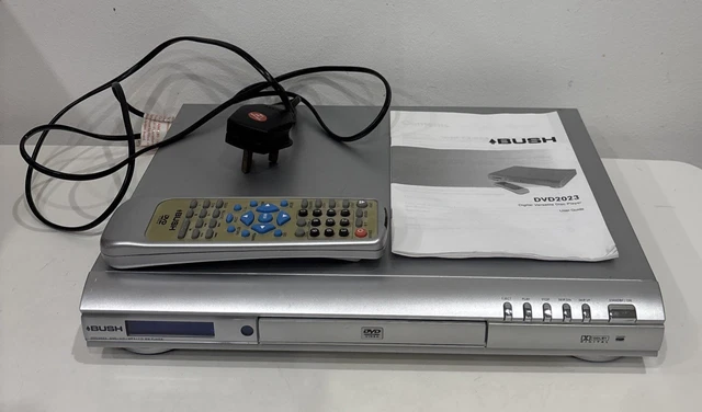 BUSH DVD2023 DVD Player Cd Mp3 Cd-Rw Silver With Remote And ...