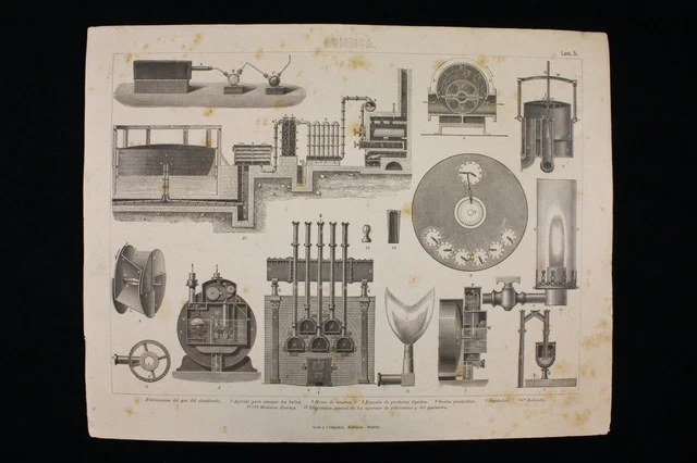 ENGRAVING MANUFACTURE OF lighting gas. Lighting Gas Manufacturing ...