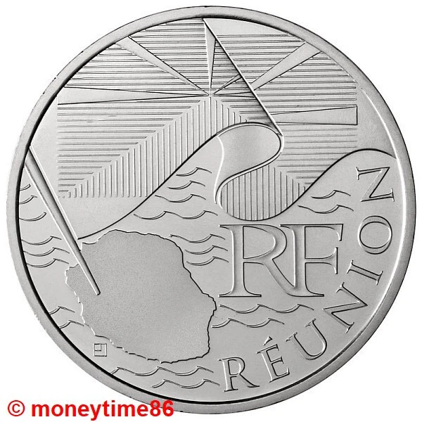 FRANCE 10 EURO des régions argent 900/000e REUNION 2010 sortie de ...