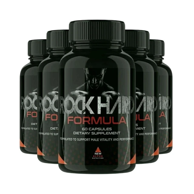 (5 PACK) ROCK Hard Formula Pills, Rock Hard Formula Male Support - 60 ...