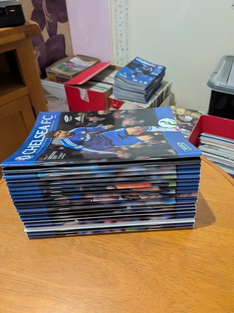 CHELSEA 2014/2015 HOME Football Programme Collection (Bulk Lot) x 20 ...