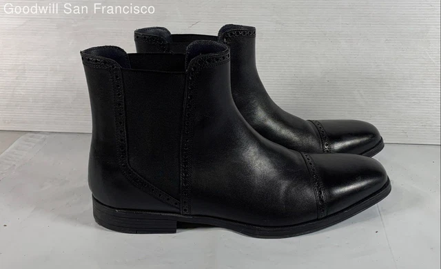 COLE HAAN WAGNER Grand Apron Chukka Bootie Black Men Boots Leather US ...