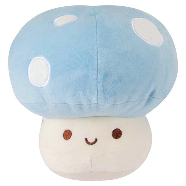 BLUE MUSHROOM MOCHI Soft Toy Cute Plushie Huggable Cuddly Stuffed Toy ...