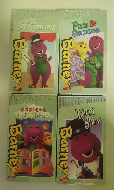 LOT OF 5 Barney Classic Collection VHS Movies, In Concert, Talent Show ...