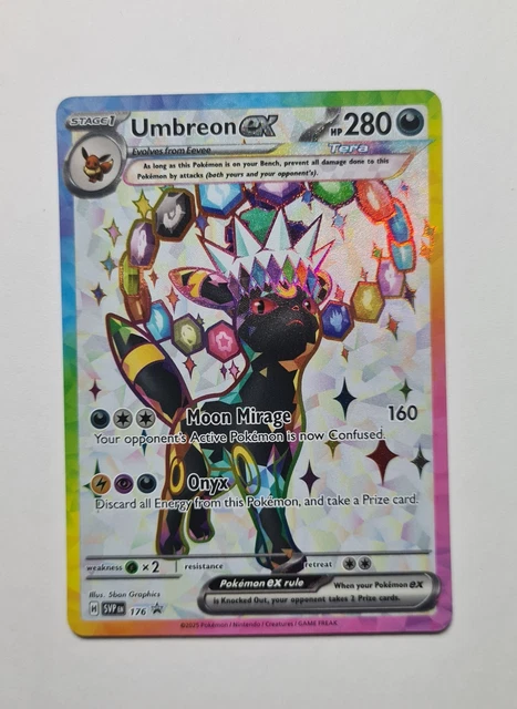 UMBREON EX 176 Prismatic Evolutions Premium Figure Collection Promo ...
