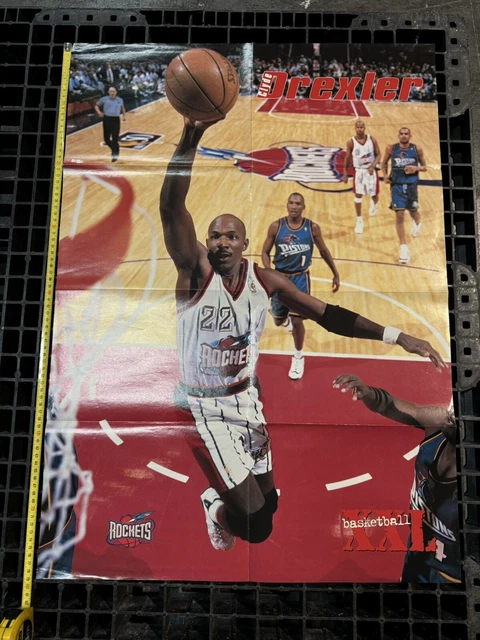 POSTER VINTAGE REVISTA España Basketball XXL Nba Clyde Drexler 57x79 22 ...