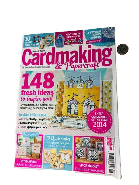 MAGAZINE CARD MAKING & Papercraft Craft Mag Issue 133 August nfb £5.82 ...