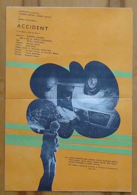 MOVIE POSTER=ACCIDENT(HOT ROD)VF931(ILEANA Popovici, Amza Pellea, Colea ...