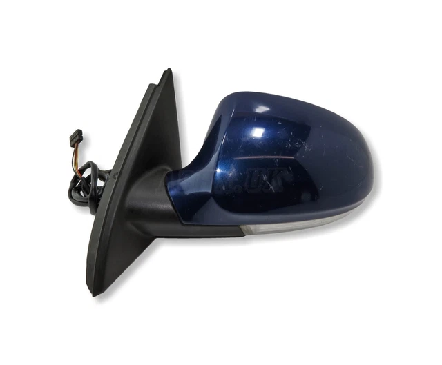 VW PASSAT B6 3C2 3C5 05-11 Côté Gauche Électrique Chauffant Miroir Met Noir Bleu EUR 49,85 ...