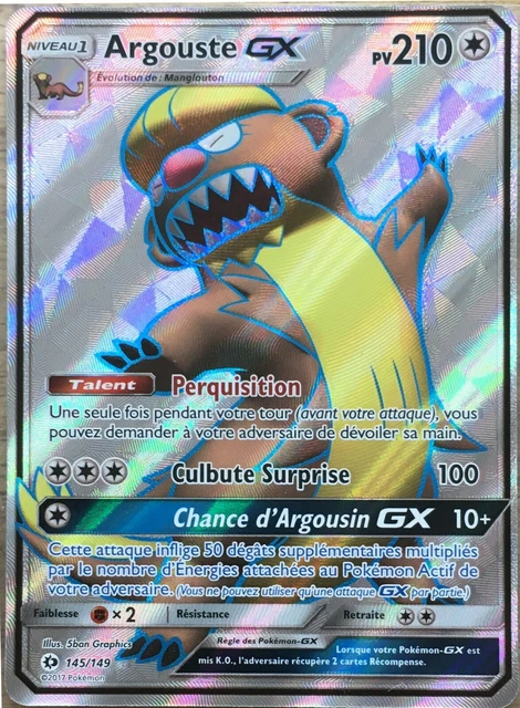 CARTE POKÉMON ARGOUSTE GX 145/149 EUR 18,10 - PicClick FR