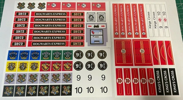 CUSTOM STICKERS DECAL for Lego Hogwarts Express $12.99 - PicClick AU