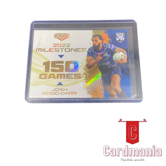 2023 NRL ELITE: 2022 Milestones Case Card - Bulldogs Josh Addo-Carr #30 ...