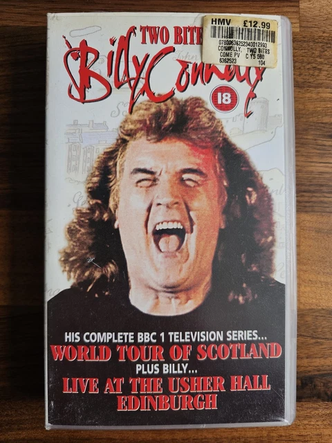 VINTAGE COMEDY TWO Bites Of Billy Connolly Comedian VHS Video 1995 Cert ...
