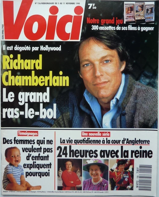 1990: RICHARD CHAMBERLAIN_MIREILLE MATHIEU_PIERRE ARDITI_Sylvie VARTAN ...