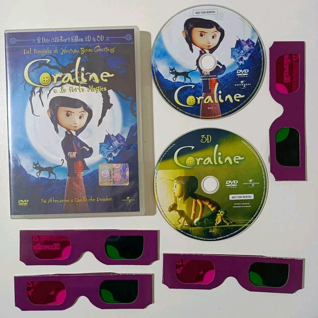 DVD CORALINE E La Porta Magica 2 Disc Collector's Edition 2d e 3d + 4 ...