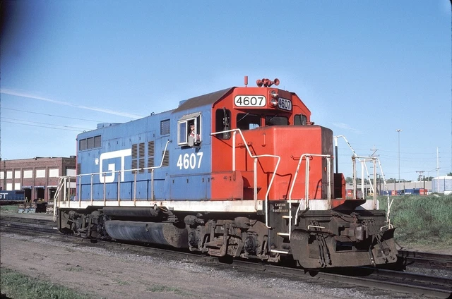 GRAND TRUNK WESTERN (GTW) - GP9R - #4607 - Original 35 mm diapositive EUR 5,60 - PicClick FR