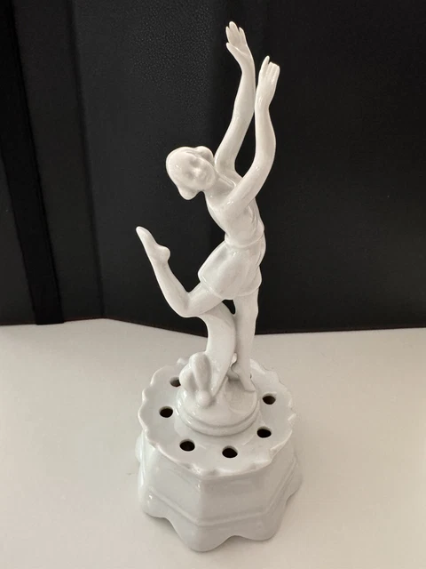 BAVARIA NEU-TETTAU TÄNZERIN Porzellan Figur Antik Dame EUR 45,00 ...