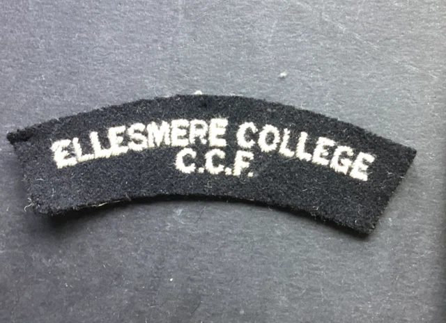 RARE VINTAGE ELLESMERE COLLEGE CCF CADET FORCE Badge £4.33 - PicClick UK