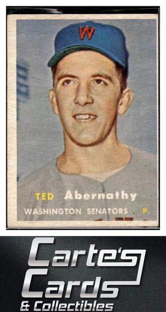 TED ABERNATHY 1957 Topps #293 recrue des Sénateurs de Washington EUR 7 ...