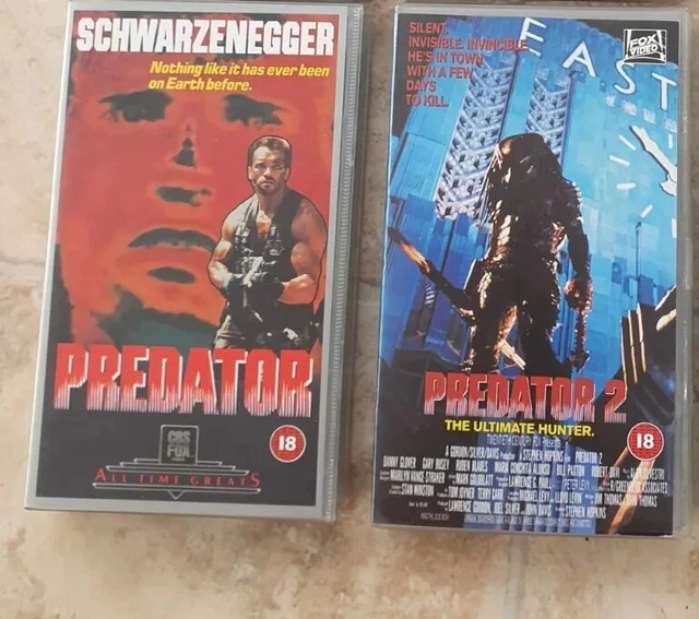 PREDATOR 1 & 2 : Arnold Schwarzenegger : Vintage VHS Video Tapes £6.50 ...