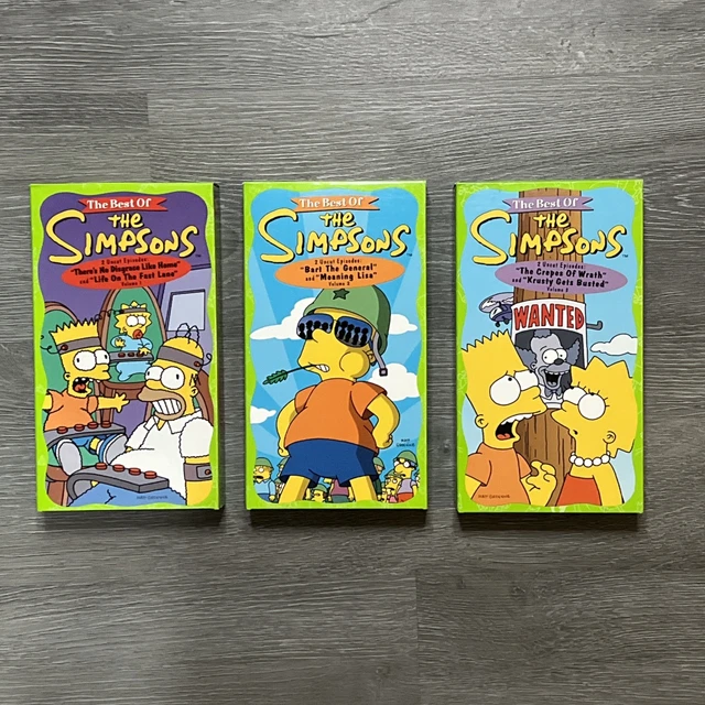 THE BEST OF The Simpsons VHS Box Set Volumes 1-3 TV Show w/ 6 Uncut ...