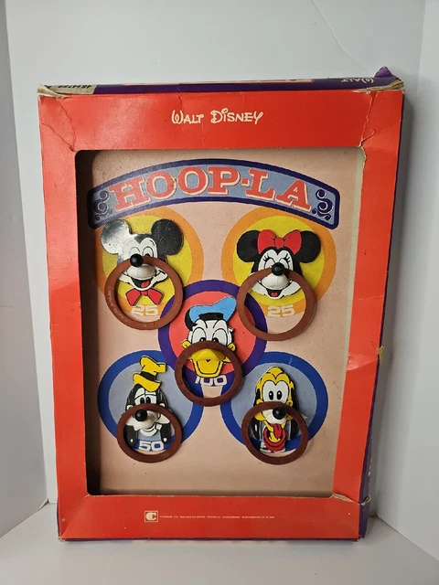 WALT DISNEY BOXED Hoop-la Game Mickey Mouse Goofy Donald Duck Pluto VTG ...
