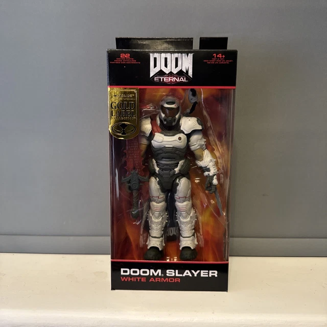 MCFARLANE DOOM SLAYER Gold Label figure Doom Slayer White Armour £68.32 ...