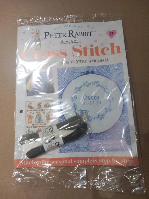 BEATRIX POTTER PETER Rabbit Cross Stitch Partworks,#83, FREE Thread To ...