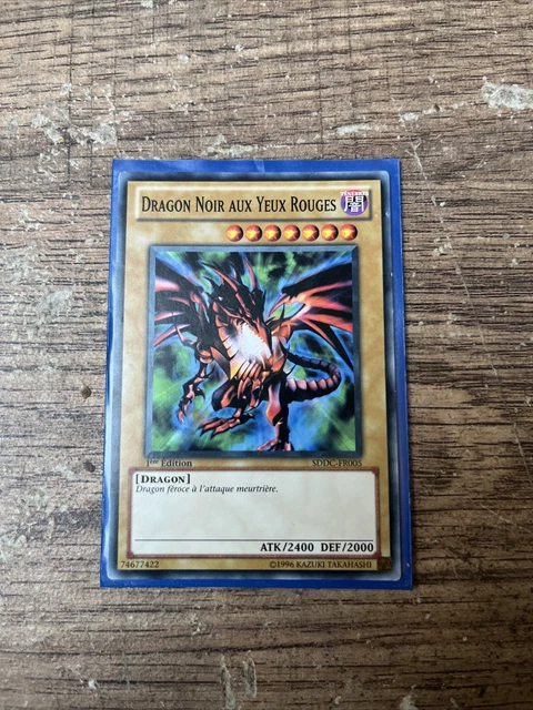 CARTE YU-GI-OH! 1ÈRE edition Dragons Noir aux Yeux Rouges ( SDDC-FR005 ) EUR 4,00 - PicClick FR