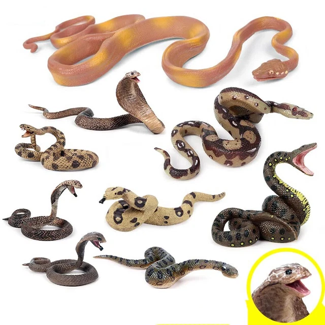 FAKE REALISTIC SNAKE Rubber Snakes Artificial Lifelike Scary Props ...