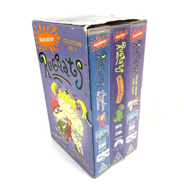 RUGRATS VHS VIDEO Tape Boxed Collection No. 1 Nickelodeon 3x Orange ...