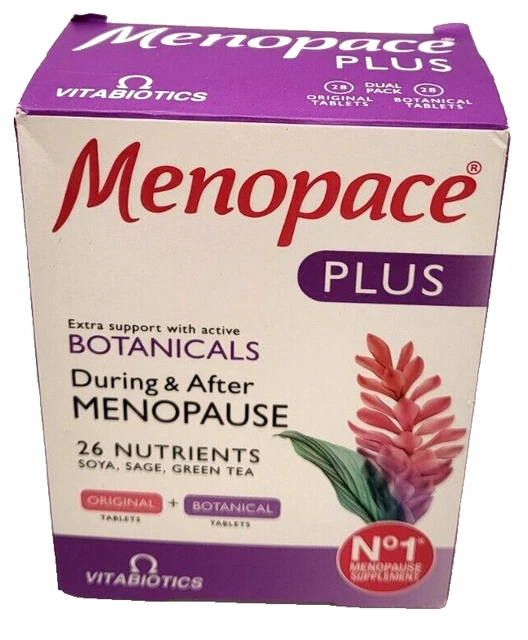 VITABIOTICS MENOPACE PLUS Botanicals - 56 Tablets - EXP:11/25 £12.99 ...